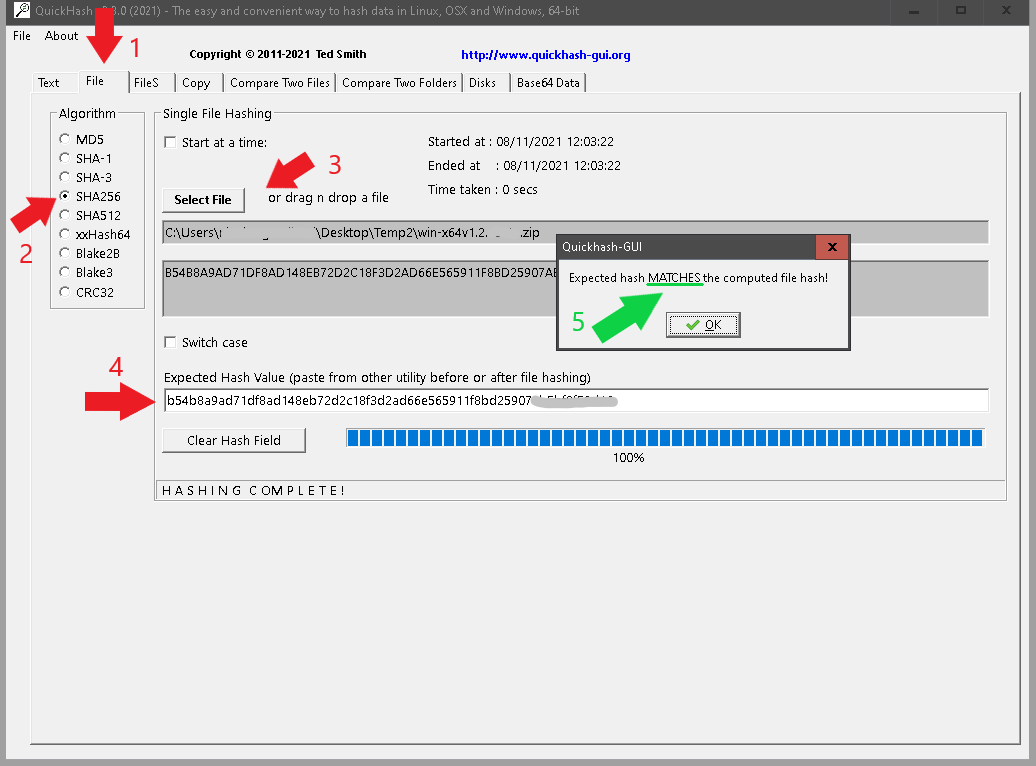 Hash Verification Smartbackup